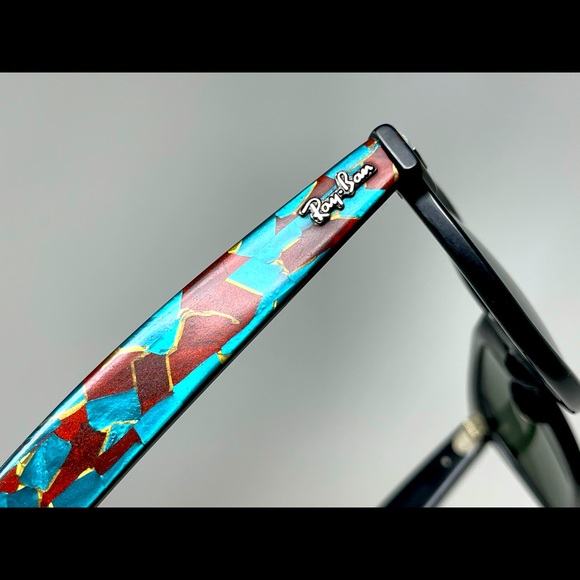 Ray-Ban | Accessories | Vintage Ray Ban Bl Wayfarer Turquoise Maroon ...